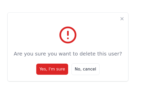 Error Popup Modal Tailwind Css Example 5319