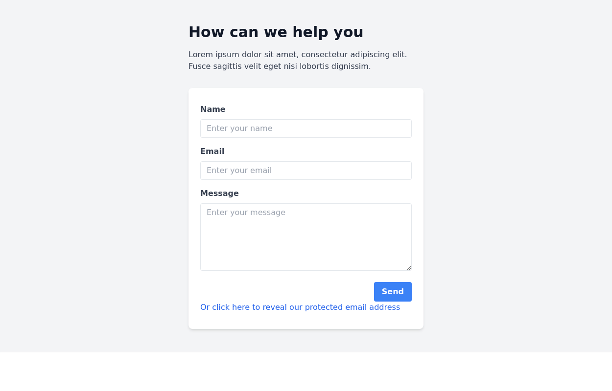 Contact Us Form Tailwind Css Example 2740