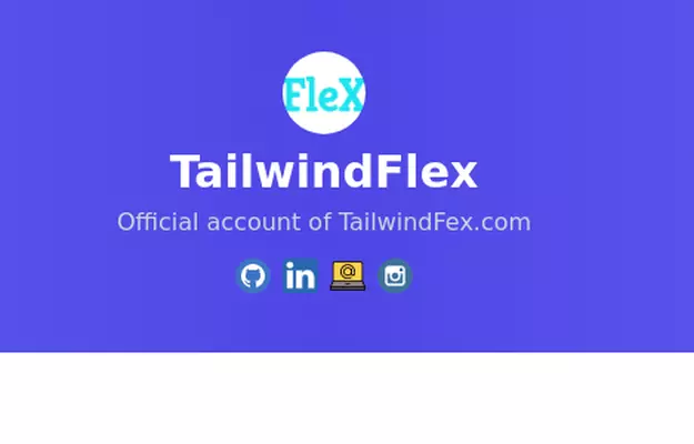 Full Width Header With Gradient Tailwind Css Example