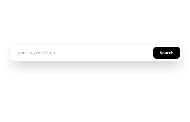 Responsive Search Bar Tailwind Css Example