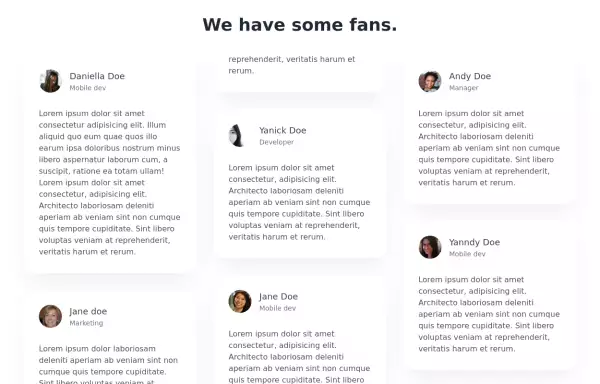 Testimonial Slide Gradient Tailwind Css Example