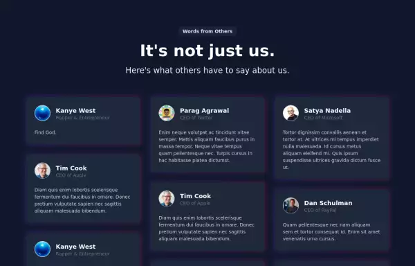 Bento Grid Layout With Images Tailwind Css Example