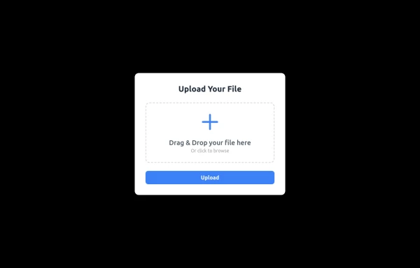 File Upload Tailwind Css Example