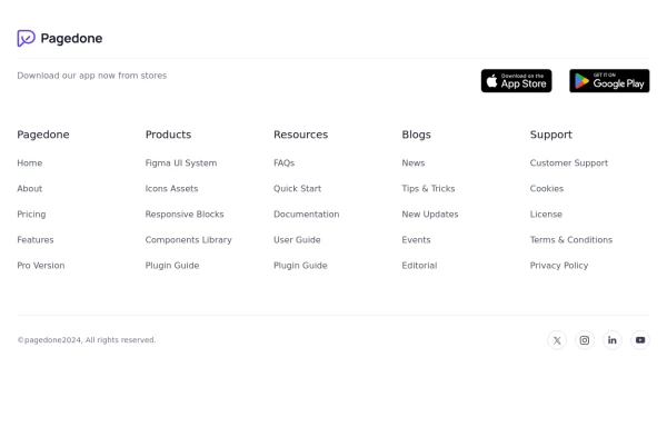 Footer Tailwind Css Example