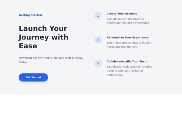 How It Works Section With Steps Tailwind Css Example