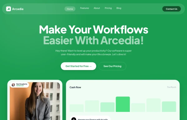 landi page template - Tailwind CSS Example