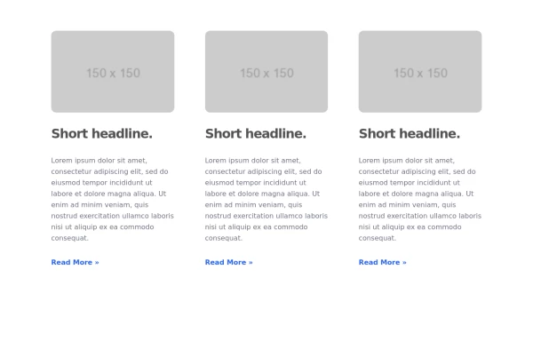 Responsive Grid With Featured Image Tailwind Css Example