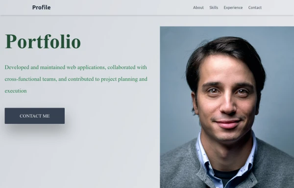Responsive Portfolio Webpage With Tailwind Css Tailwind Css Example 3767