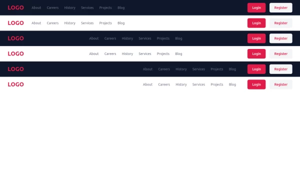 Responsive Bottom Nav Tailwind Css Example