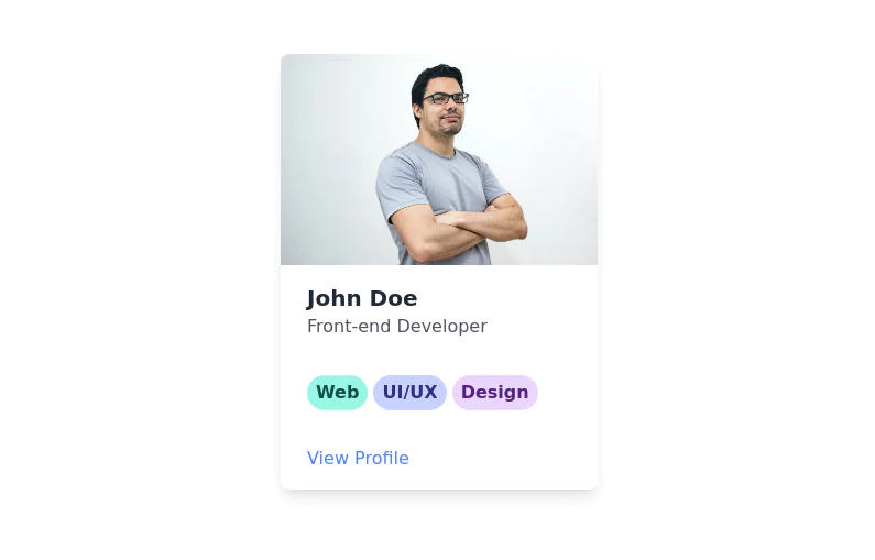 User Profile Card Tailwind Css Example