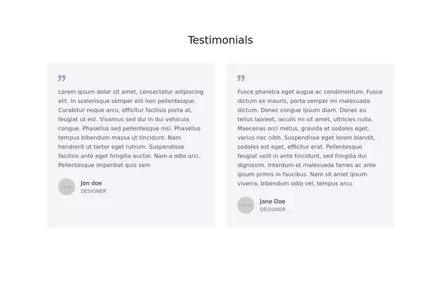 69 Free Testimonial Examples In Tailwind Css