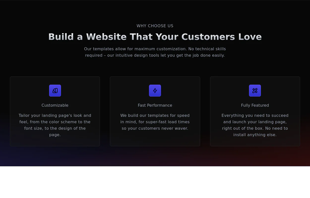 Why Choose Us Section Tailwind Css Example
